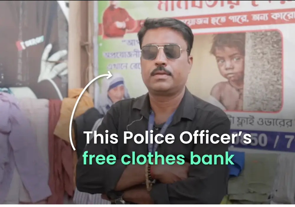 Kolkata Cop’s ‘Wall of Humanity’ Warms Hearts By ABG